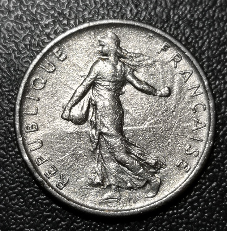 ½ franc Semeuse O.Roty nickel 1973. - Achat vieil or en Belgique